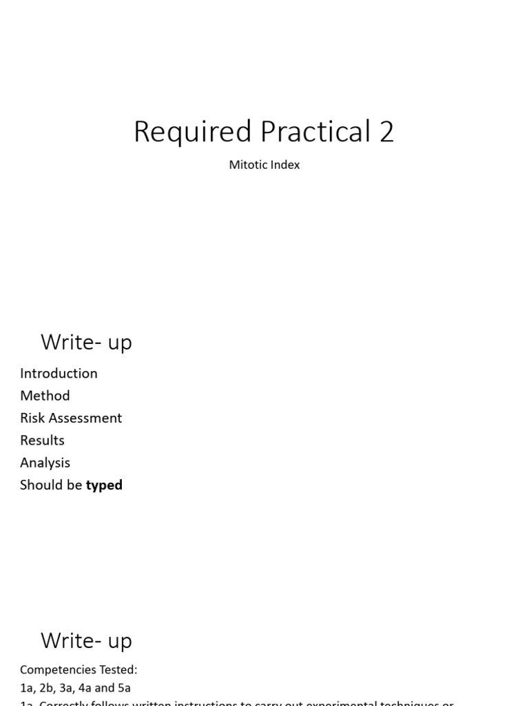 RP 2 Mitotic Indexpptx | PDF | Mitosis | Risk Assessment
