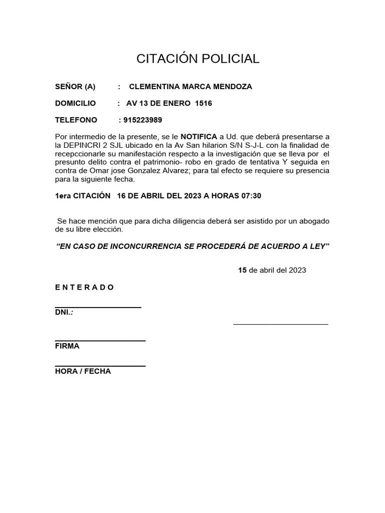 21-citacion-policial-pdf-gobierno-cumplimiento-de-la-ley