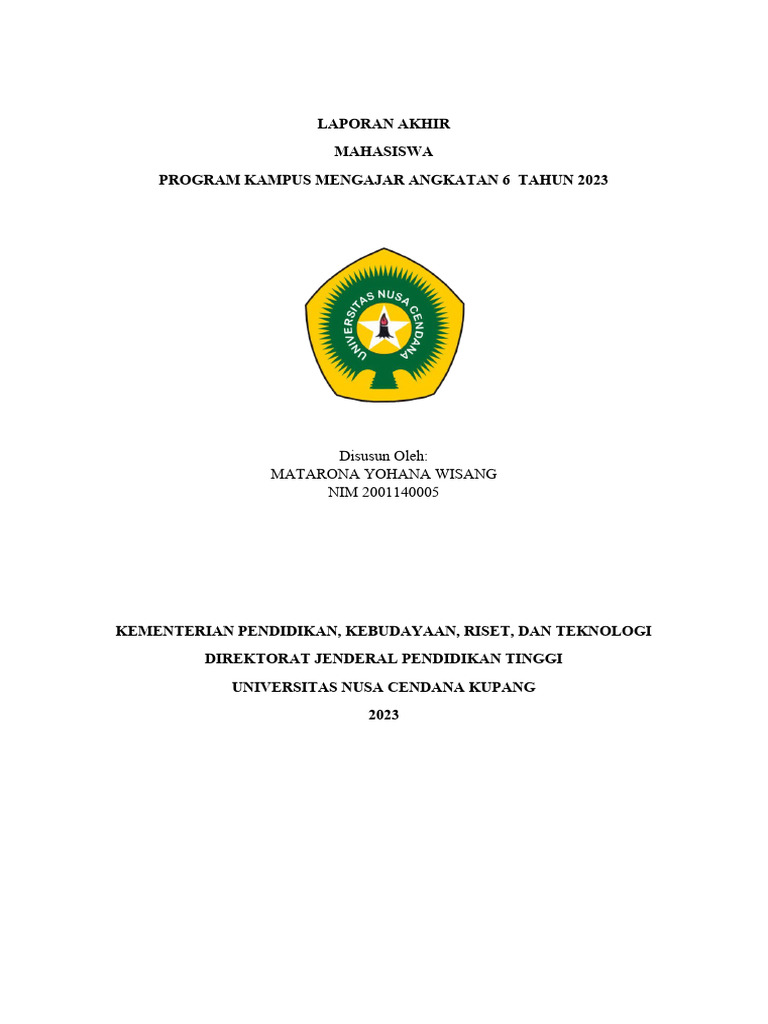 Format Laporan Akhir | PDF