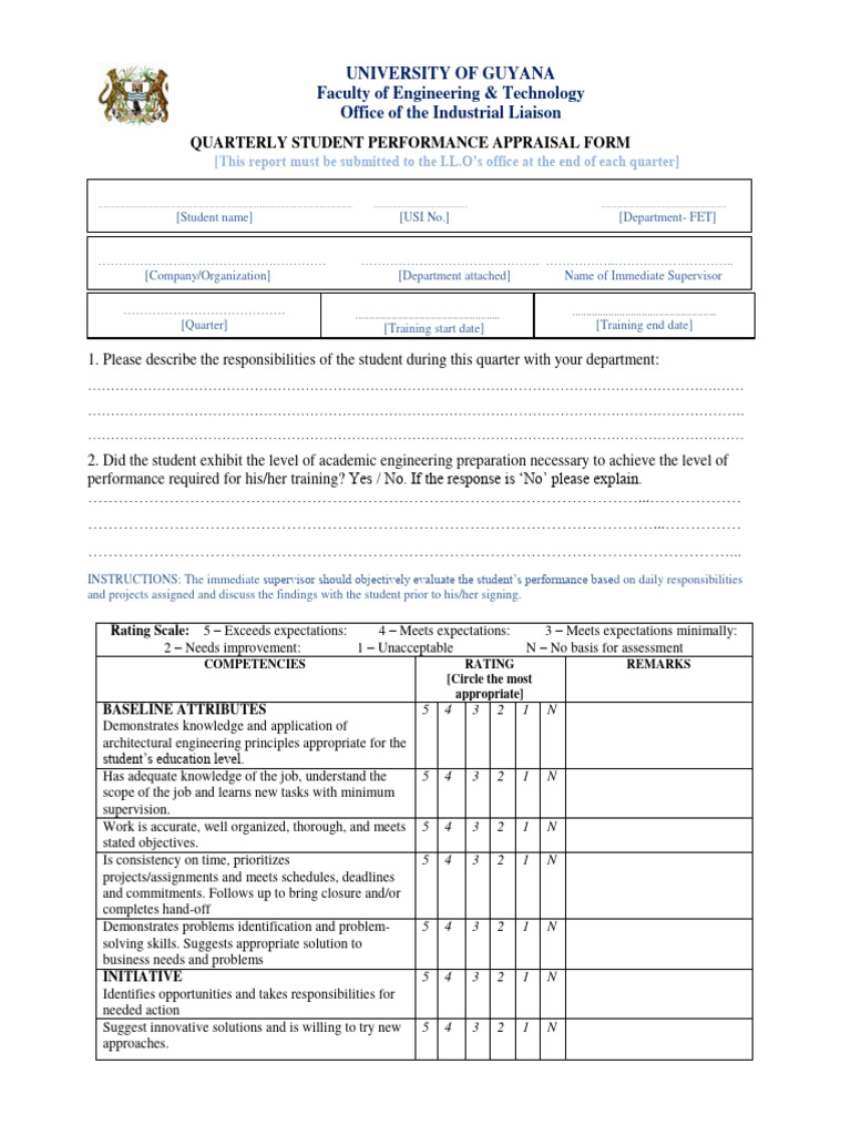QUARTERLY PERFORMANCE APPRAISAL | PDF | Cognition | Organizational Behavior
