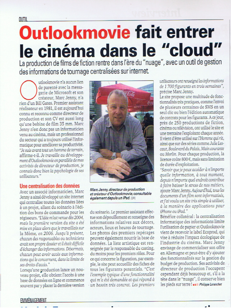 Article de presse Outlook Movie | PDF