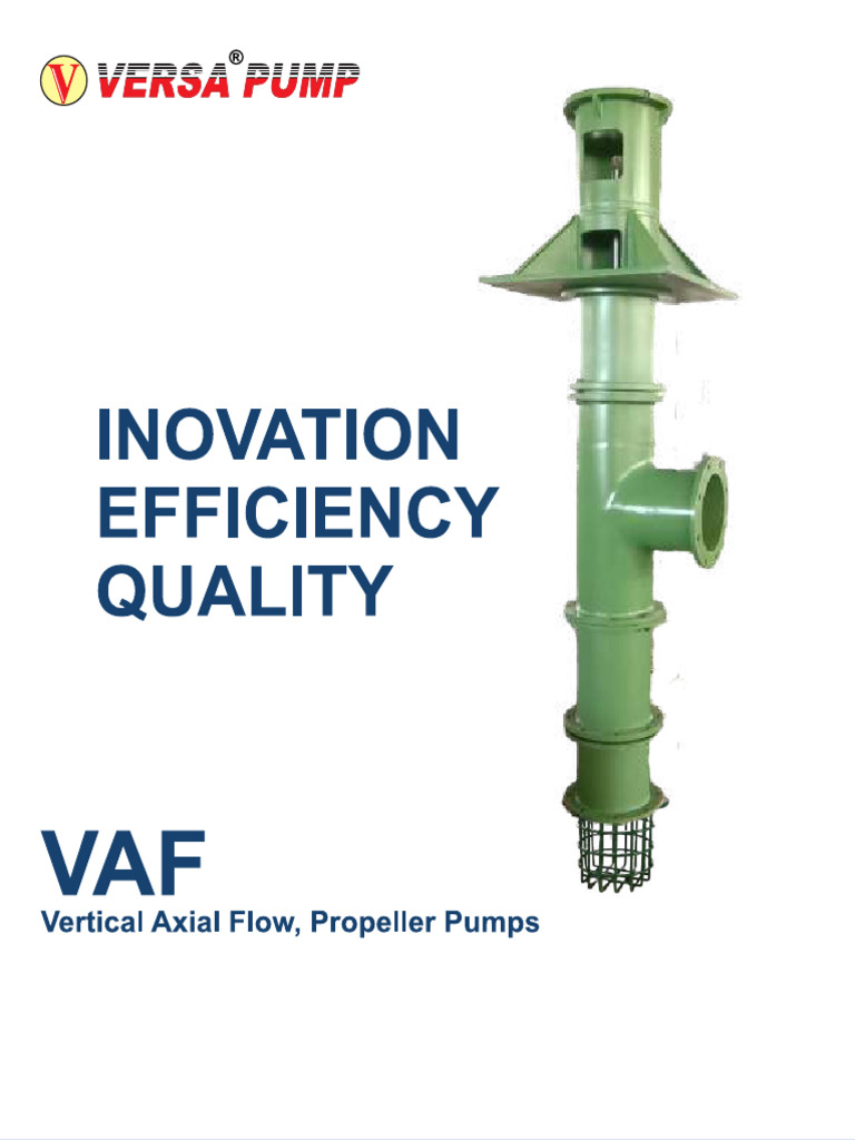 Vertical Axial Flow Pump VAF | PDF