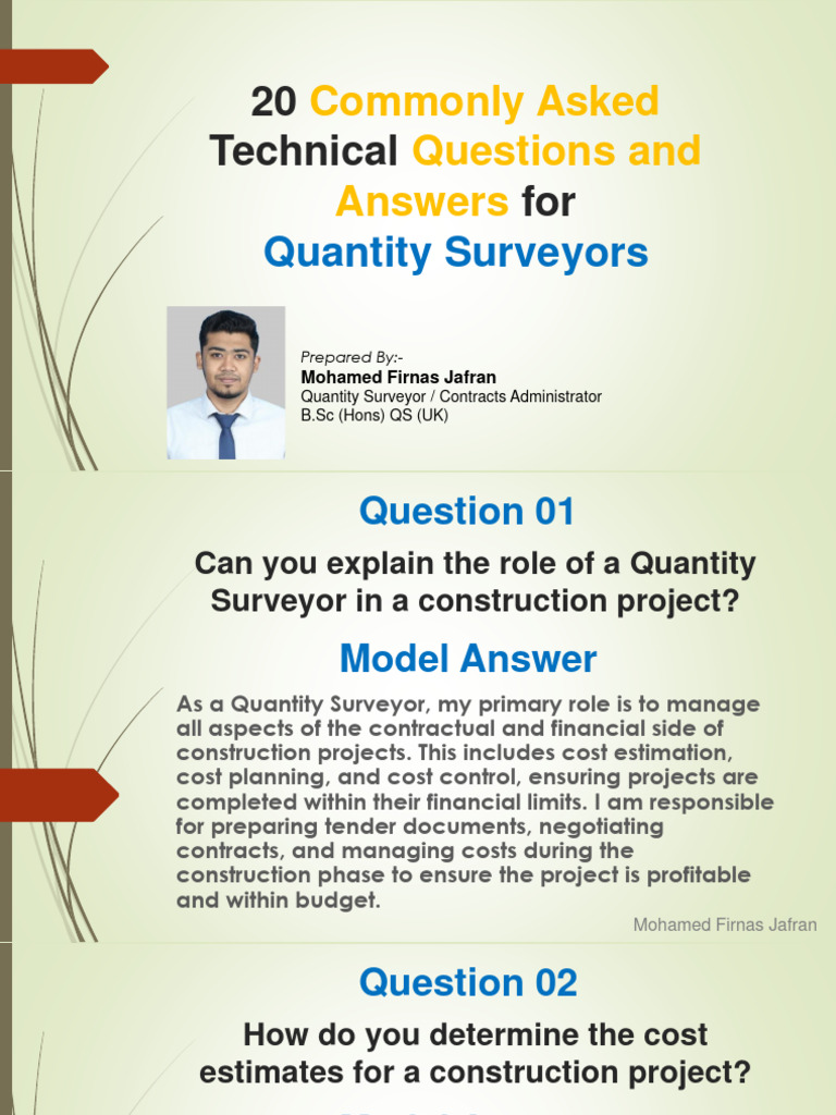 qs questions and answers | Download Free PDF | Risk Management ...