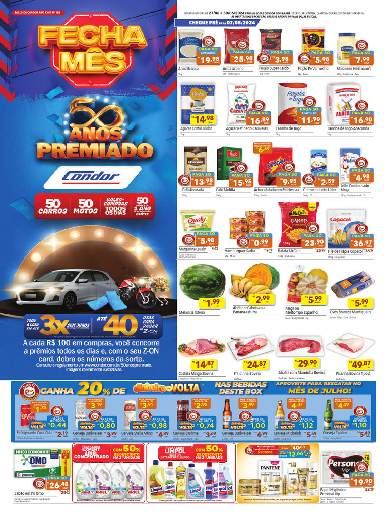 Ofertas Condor Paraná: 27 a 30/06/2024 | PDF | Alimentos