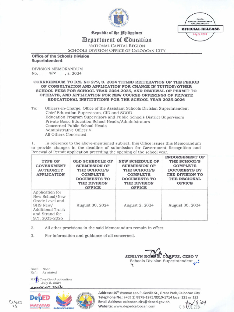Department of Cbncation: Deped | PDF