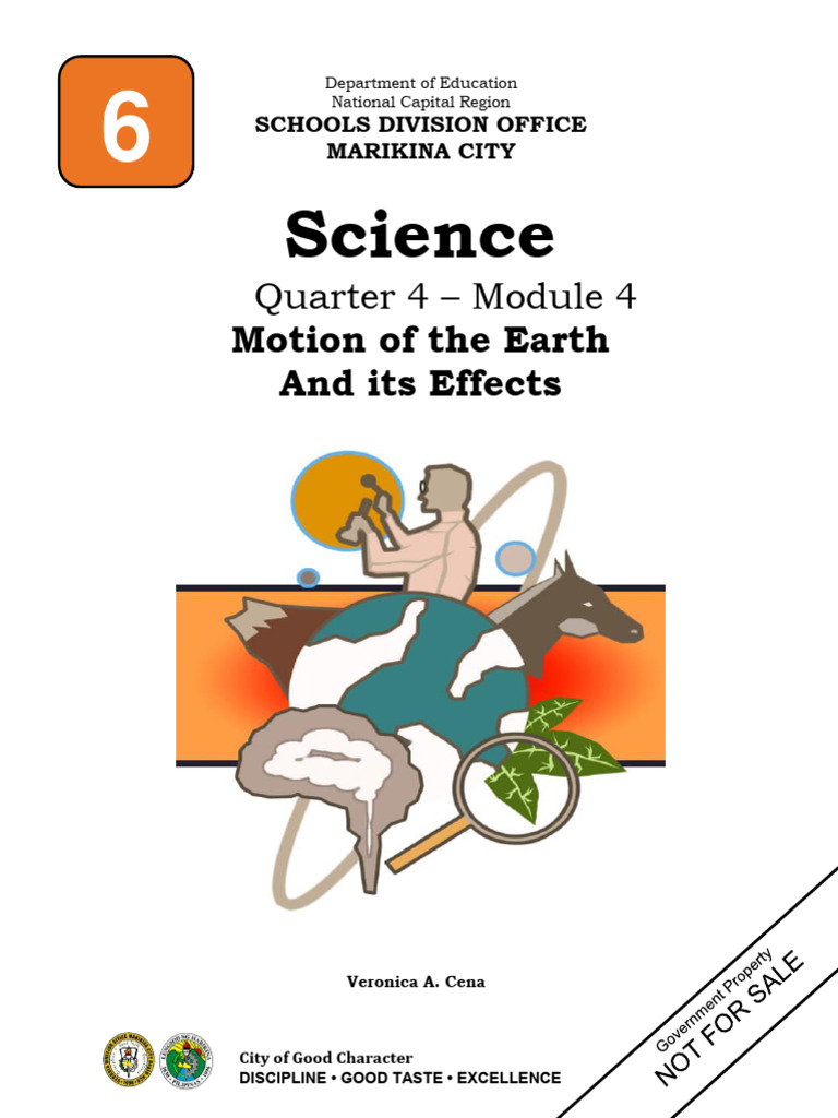 SCI6 - Q4 - M4 - Motion of The Earth | PDF | Rotation | Earth