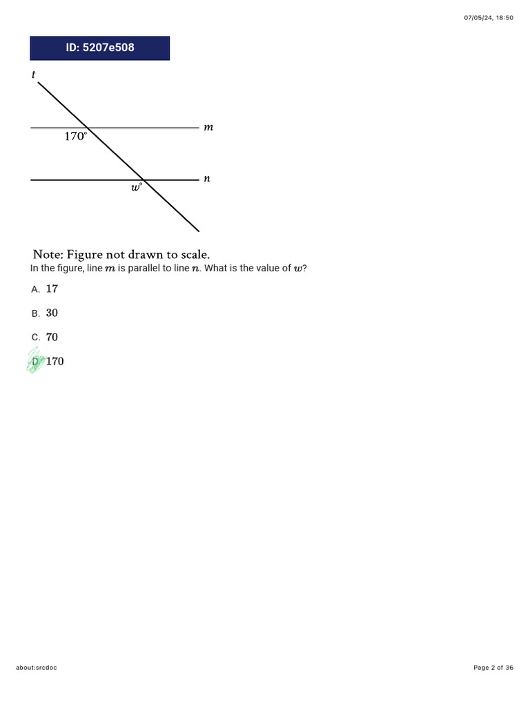 Lines & Angles Easy-Medium | PDF | Triangle | Angle