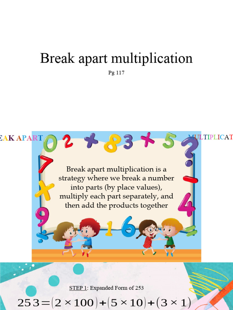 Break Apart Multiplication Strategy | PDF