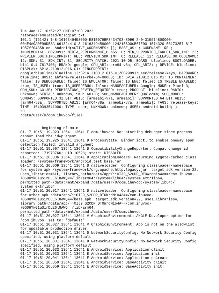 Logcat | PDF | Android (Operating System) | Mobile App