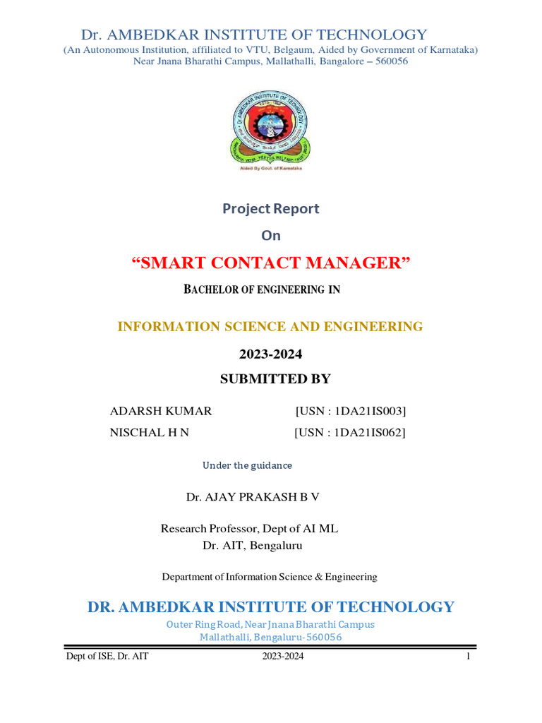 Smart Contact Management | PDF | Spring Framework | Computing
