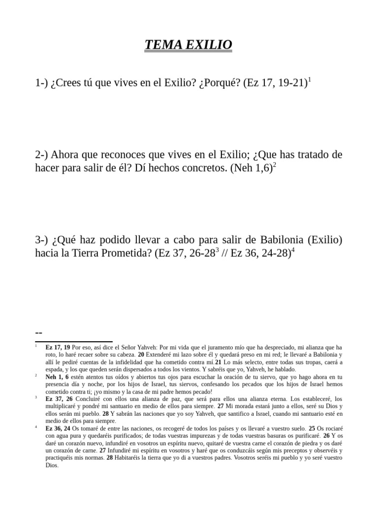 Encuesta (Tema Exilio) | PDF