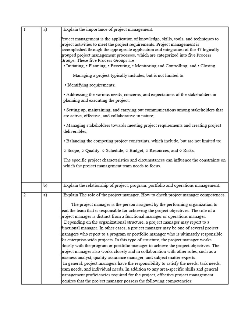 unit 1 | PDF | Project Management | Cognition
