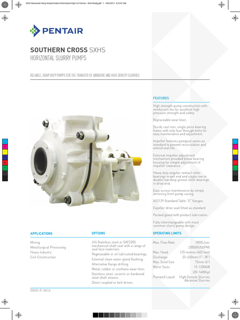 SXHS Print | PDF | Pump | Bearing (Mechanical)