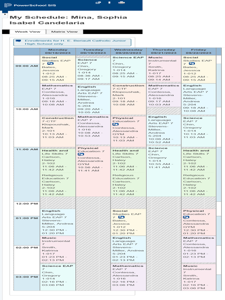 My Schedule 2 | PDF