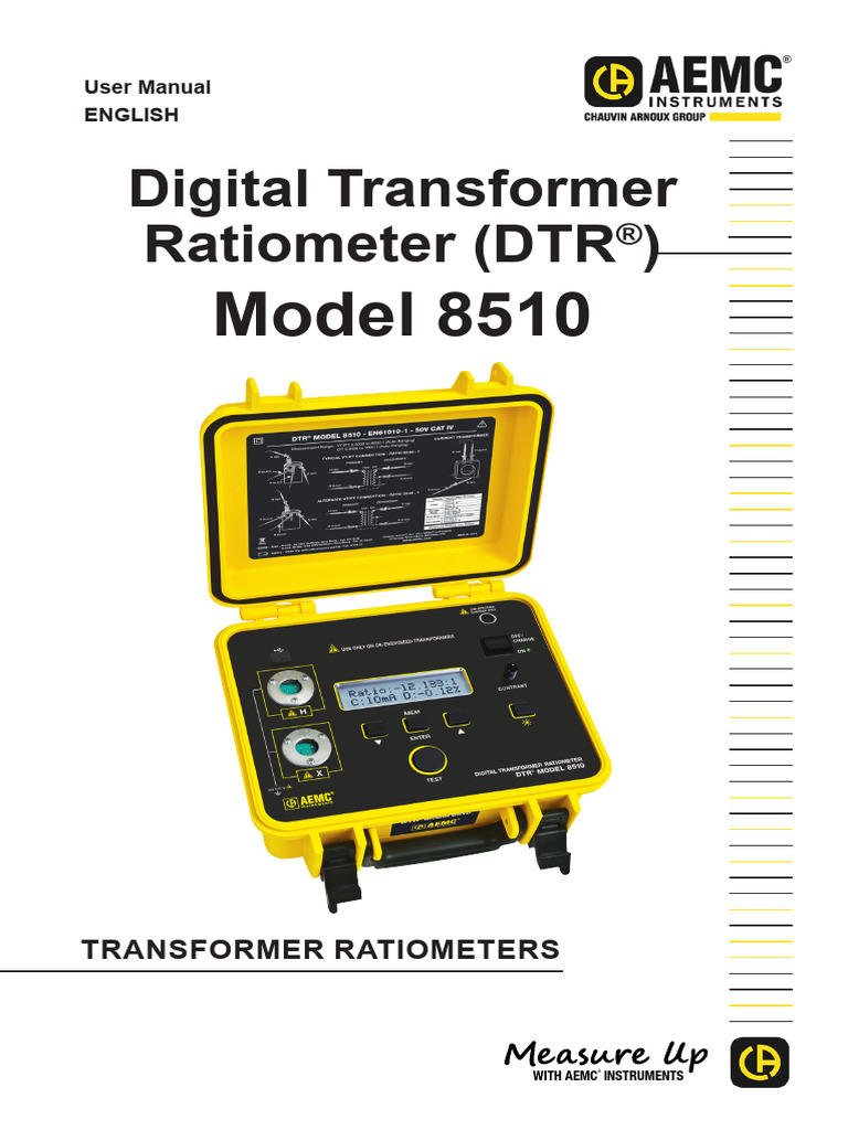 DTR8510_EN | Download Free PDF | Calibration | Transformer