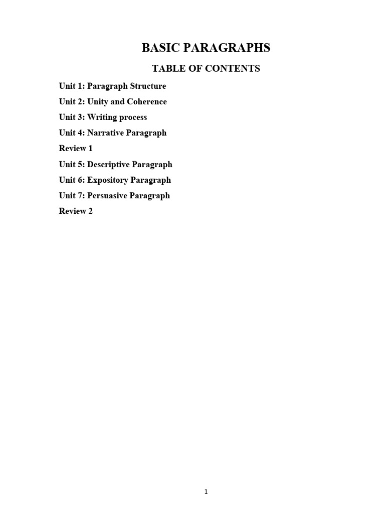 1. Giáo Trình Viết 2 - Basic Paragraphs | PDF | Paragraph | Volcano