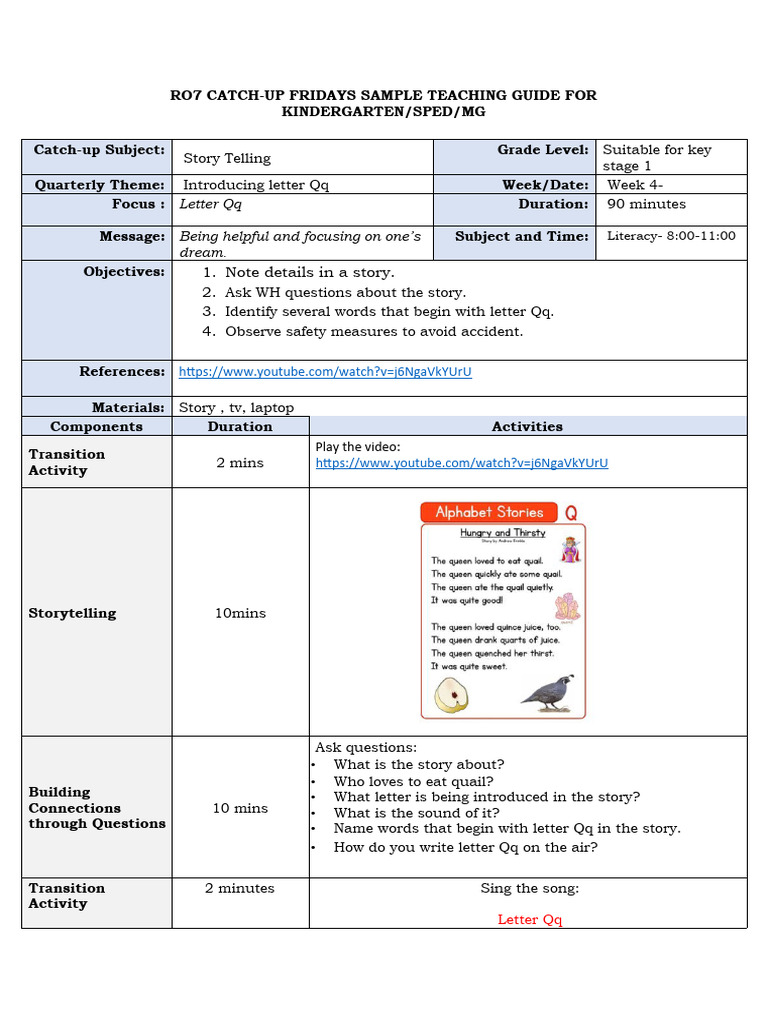 q3 Week 9 Teaching Guide Catchup Friday | PDF | Human Communication | Learning