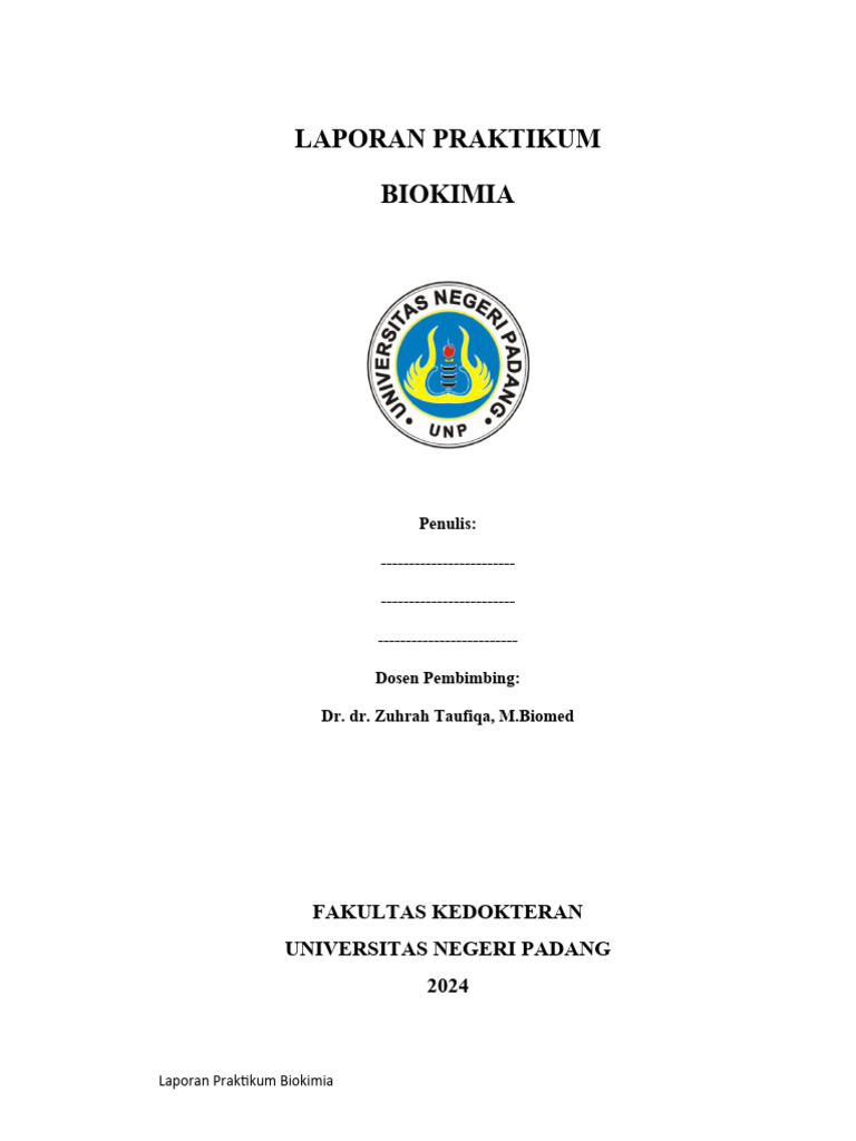 Laporan Praktikum Biokimia Part 3 | PDF | Teknologi & Rekayasa