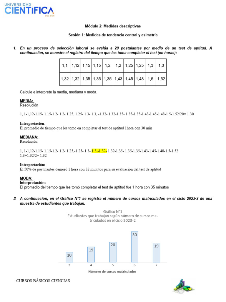Practica de Medidas de Tendencia Central | PDF | Modo (Estadísticas) | Spss