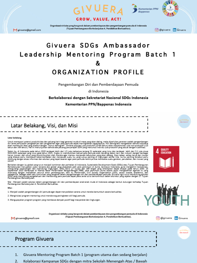 Givuera Mentoring Program Introduction | PDF