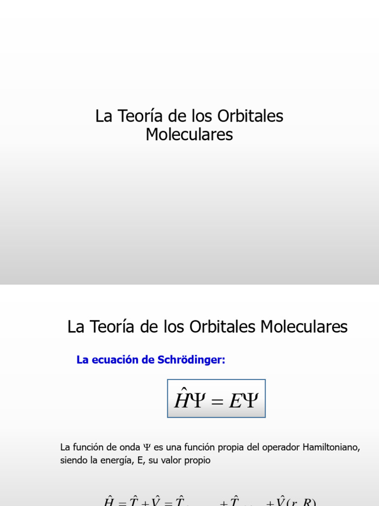 Tema 1 | PDF | Método Hartree-Fock | Orbital atómico