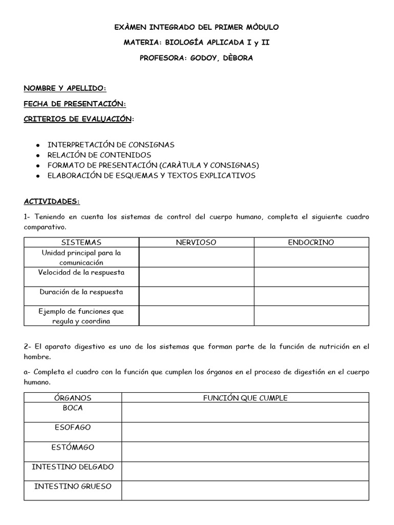 Ex-Men Integrado-Modulo I | PDF | Digestión | Anatomía