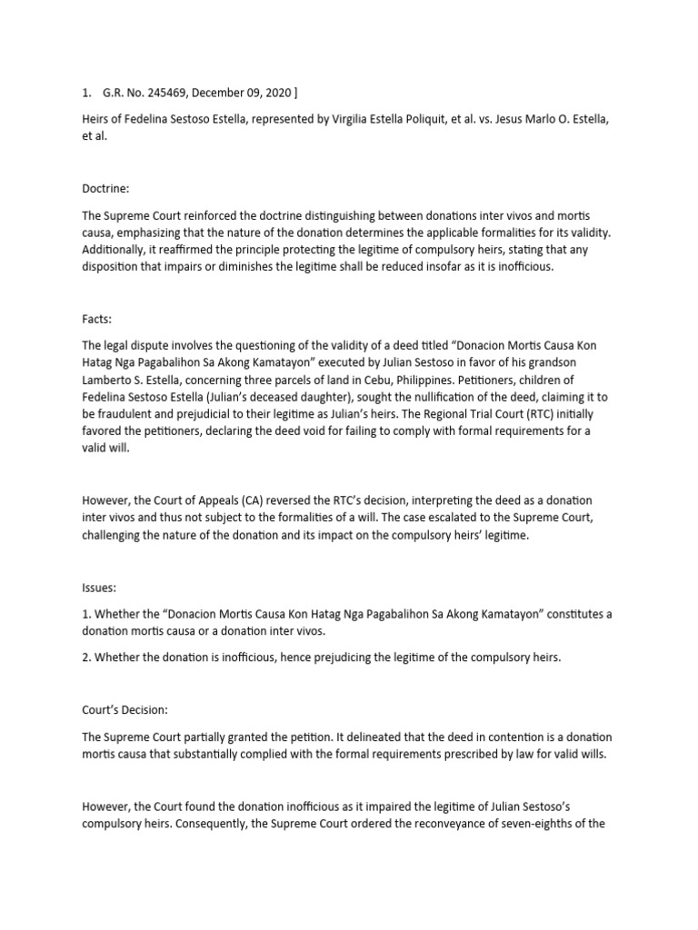 Cases in Evidence | PDF | Will And Testament | Probate