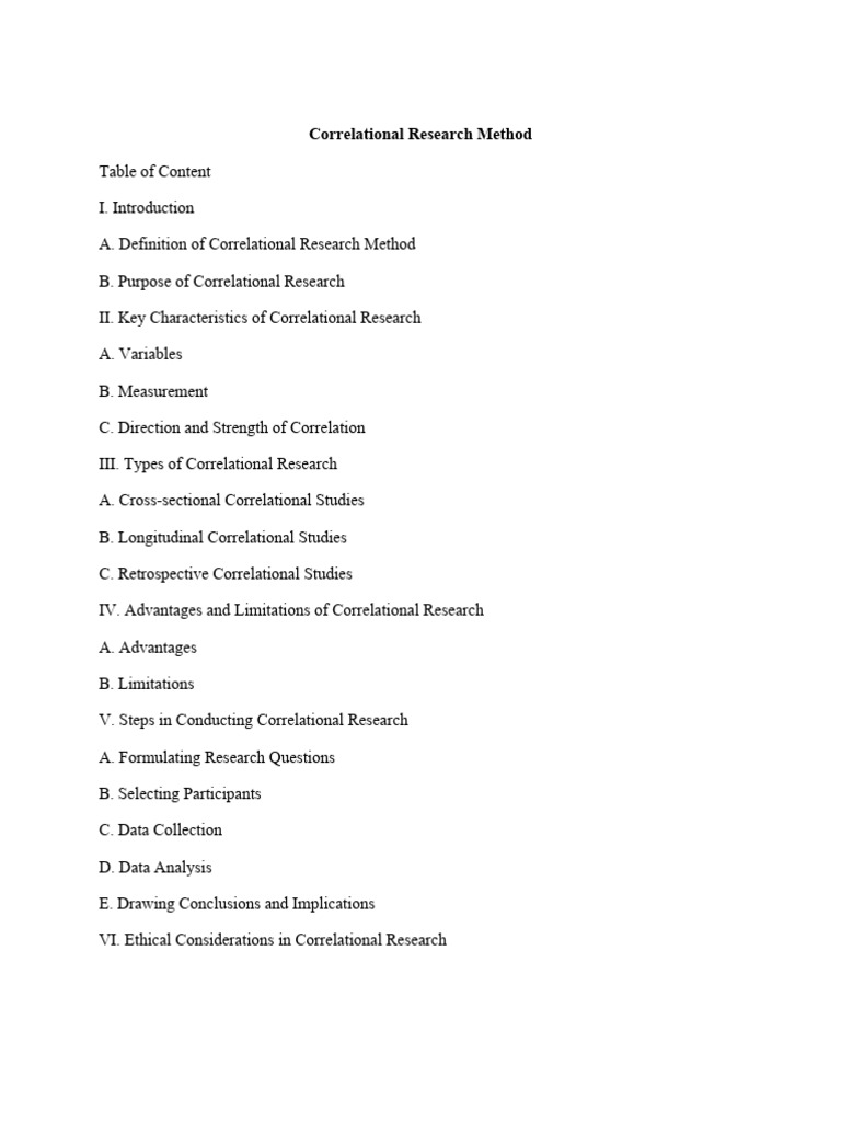 Correlational Research Method.. | PDF | Causality | Experiment