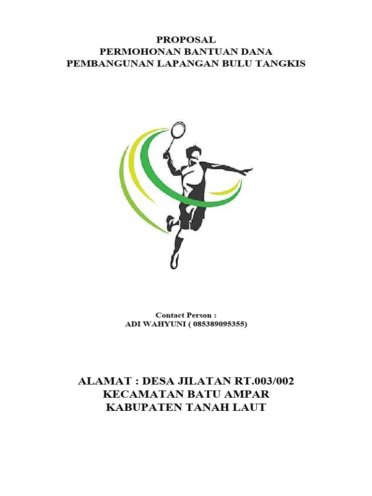 PROPOSAL BADMINTON | PDF