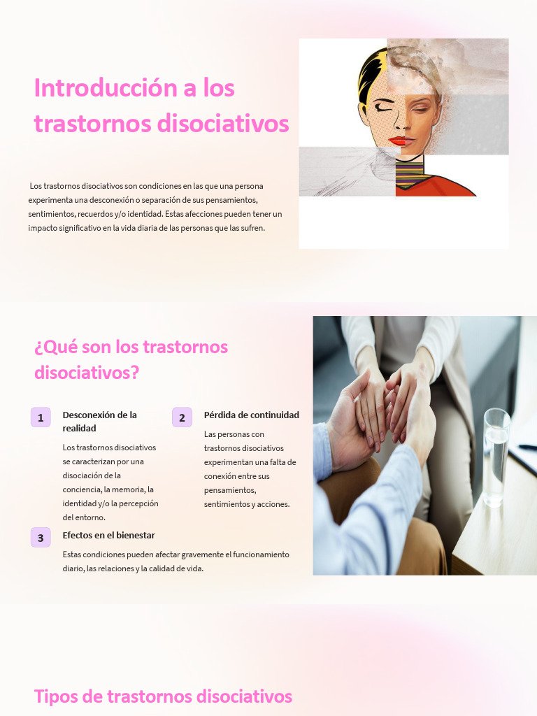 Trastornos Disociativos | PDF | Disociación (psicología) | Salud mental