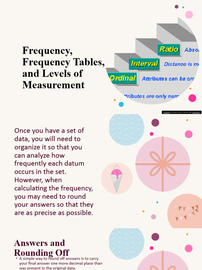 Frequency Frequency Tables and Levels of Measurement 1 | PDF | Level Of ...