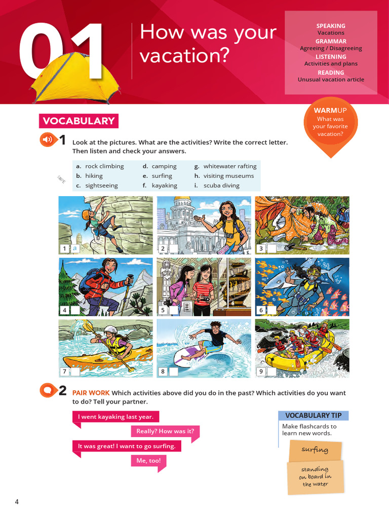 SC4e TG2 U1 | PDF | Vocabulary | Reading Comprehension