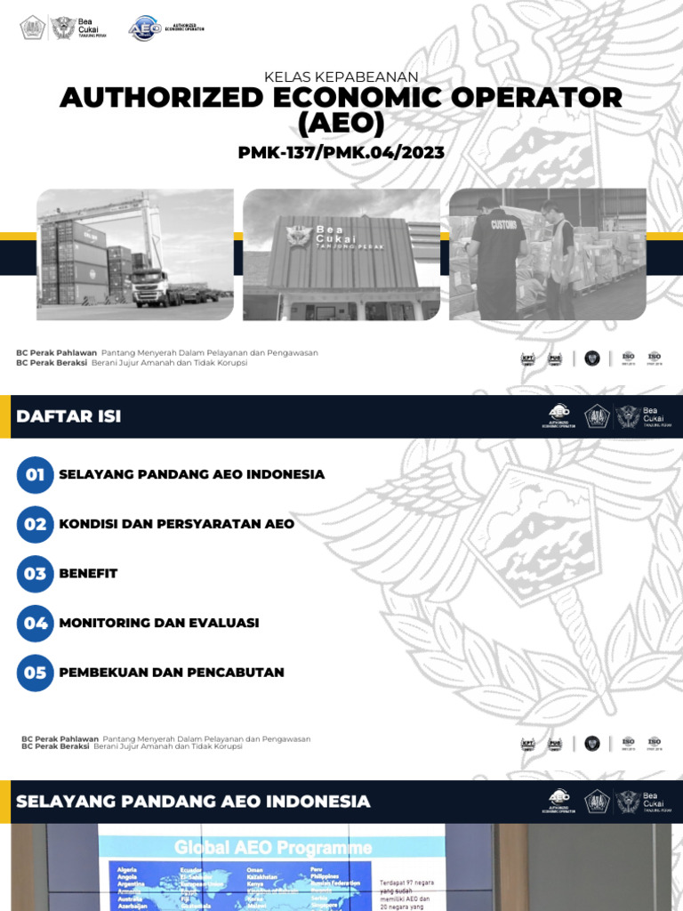 Materi Aeo Kelas Kepabeanan | PDF