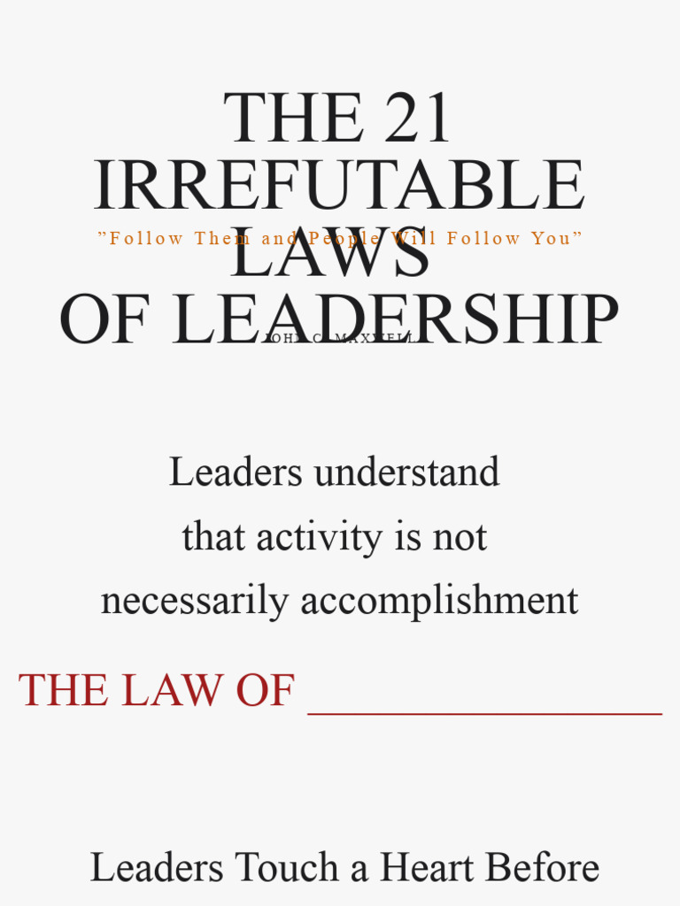 21-The-Law-of-Legacy-edited | PDF | Leadership | Business