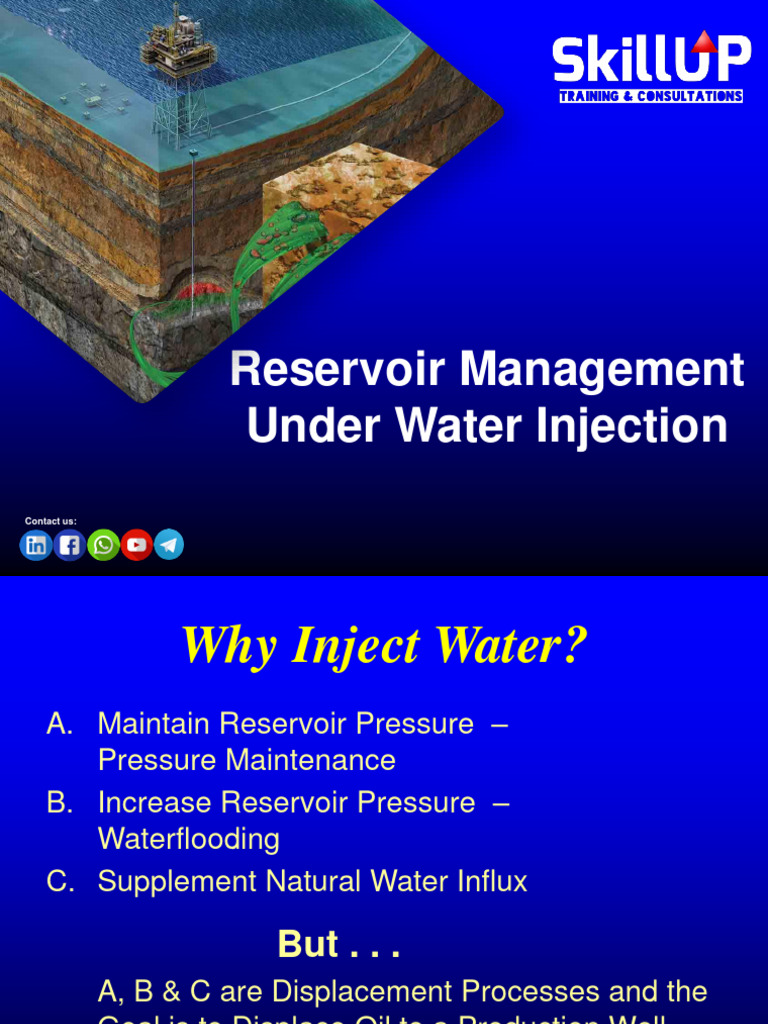 Reservoir Management - Under Water Injection | PDF | Petroleum ...