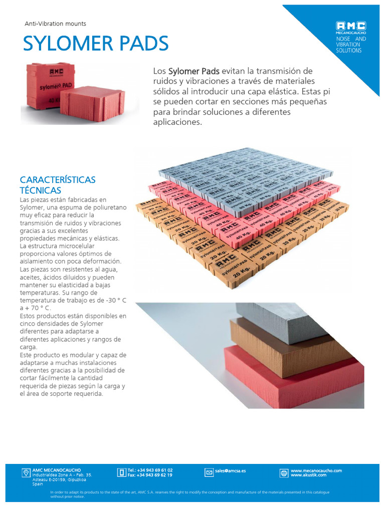 Sylomer Pad Es | PDF | Materiales