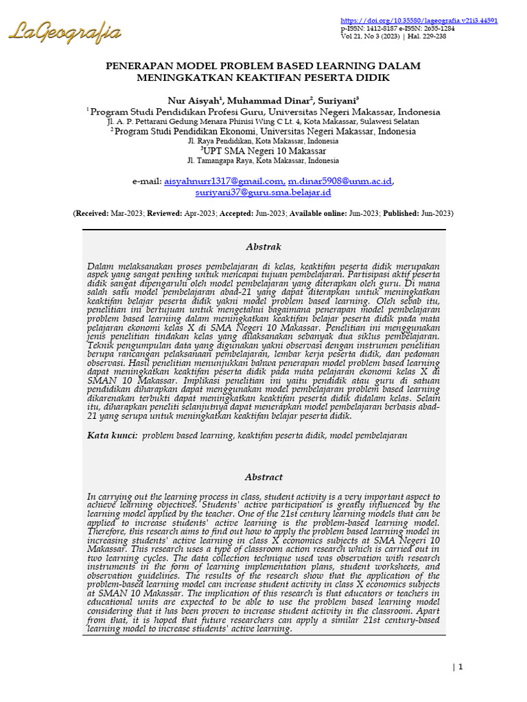 Nur Aisyah - Draft Artikel | PDF