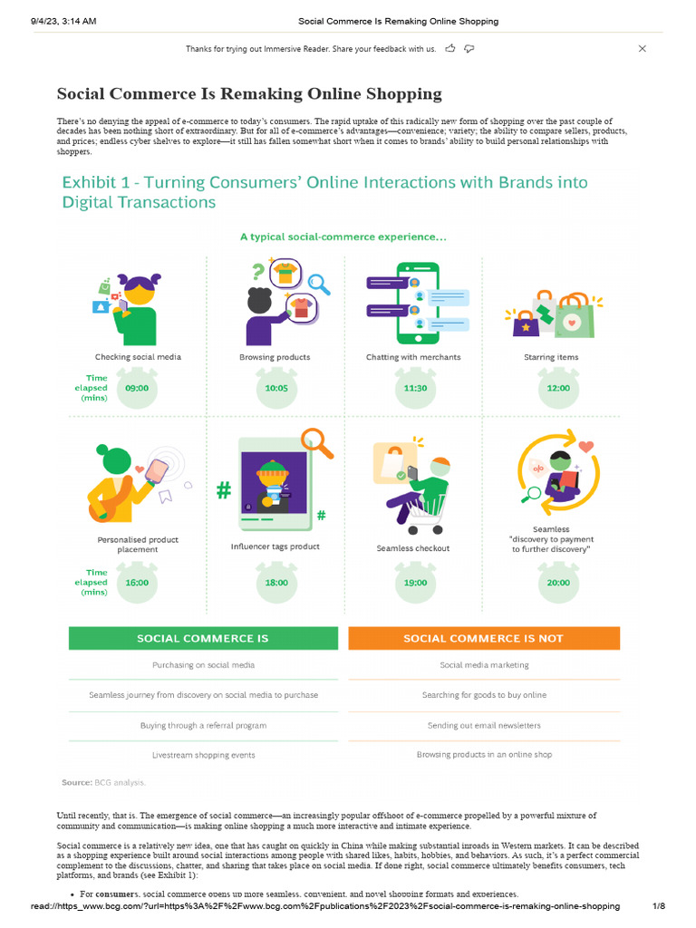 Social Commerce Transforming E-Commerce | PDF | Online Shopping ...