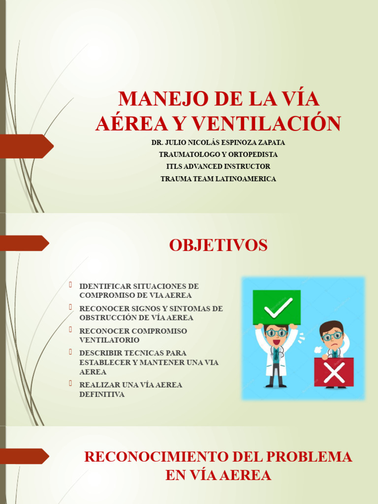 MANEJO DE LA VÍA AÉREA Y VENTILACIÓN | Descargar gratis PDF | Medicina CLINICA | Enfermedades y ...
