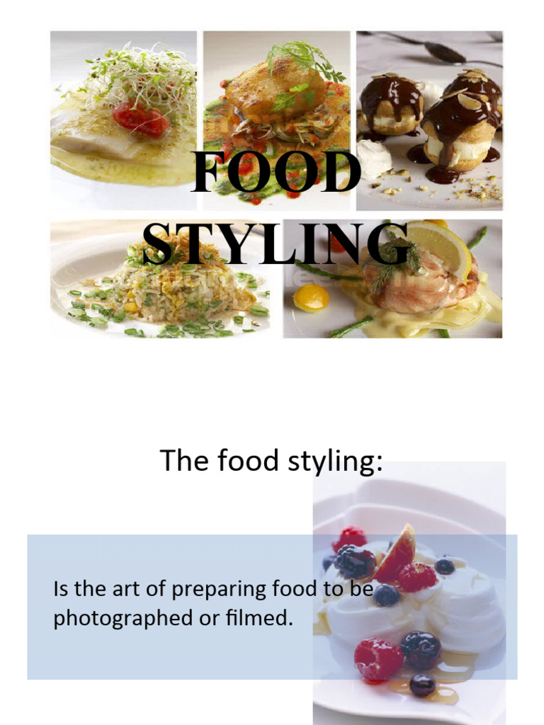 Chapter 2 Food Styling Pdf Tableware Spoon