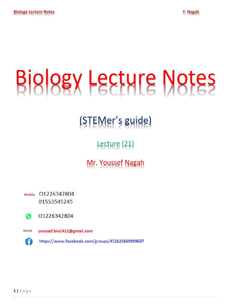 Lecture 21 | PDF | Immune System | Antigen