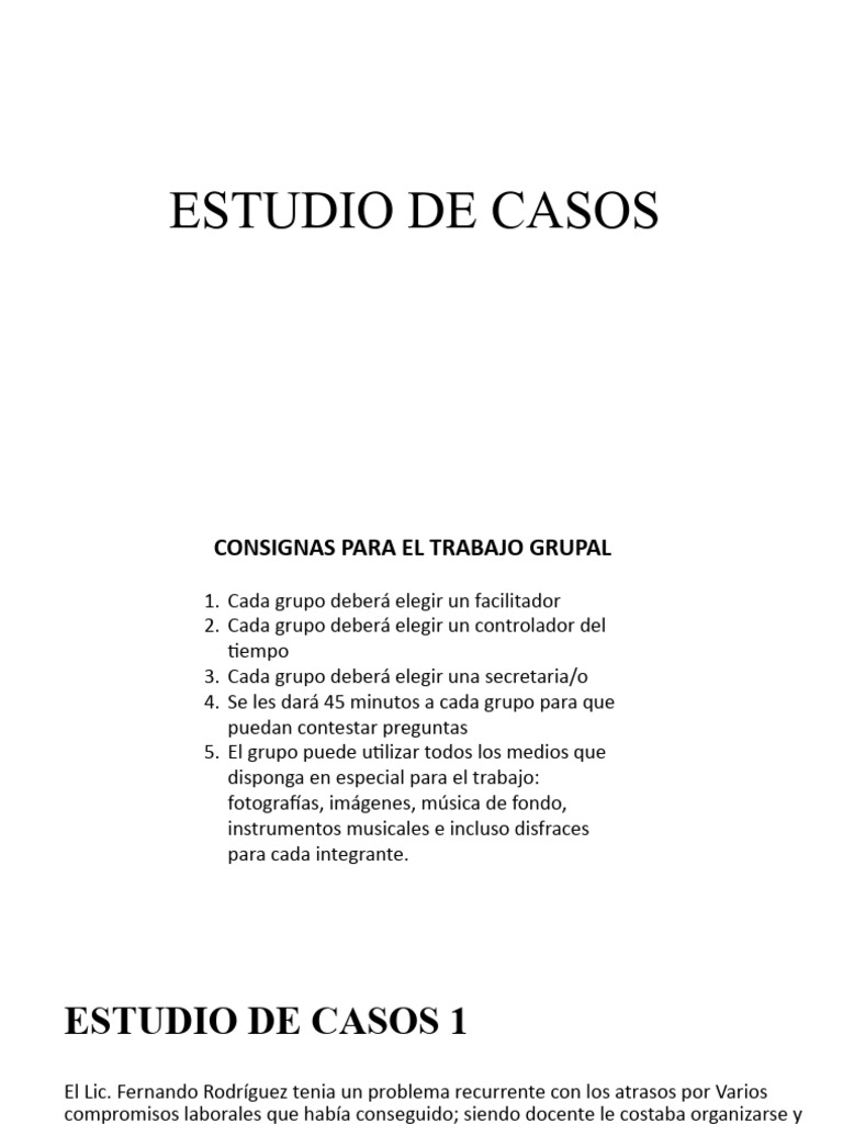 Estudio de Casos | PDF