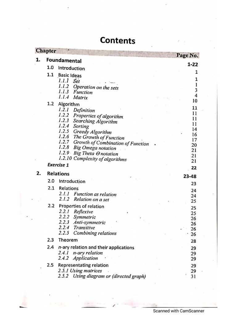 Discrete Math Chapter 1-3 Part I | PDF