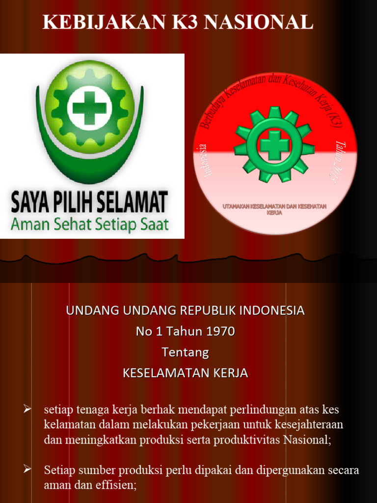 Kebijakan Dan Uu K3 | PDF