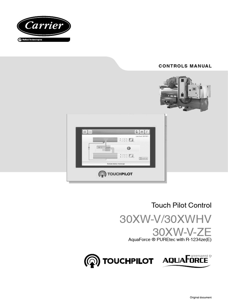 Control Manual 30XWV | PDF | Manufactured Goods | Electrical Engineering