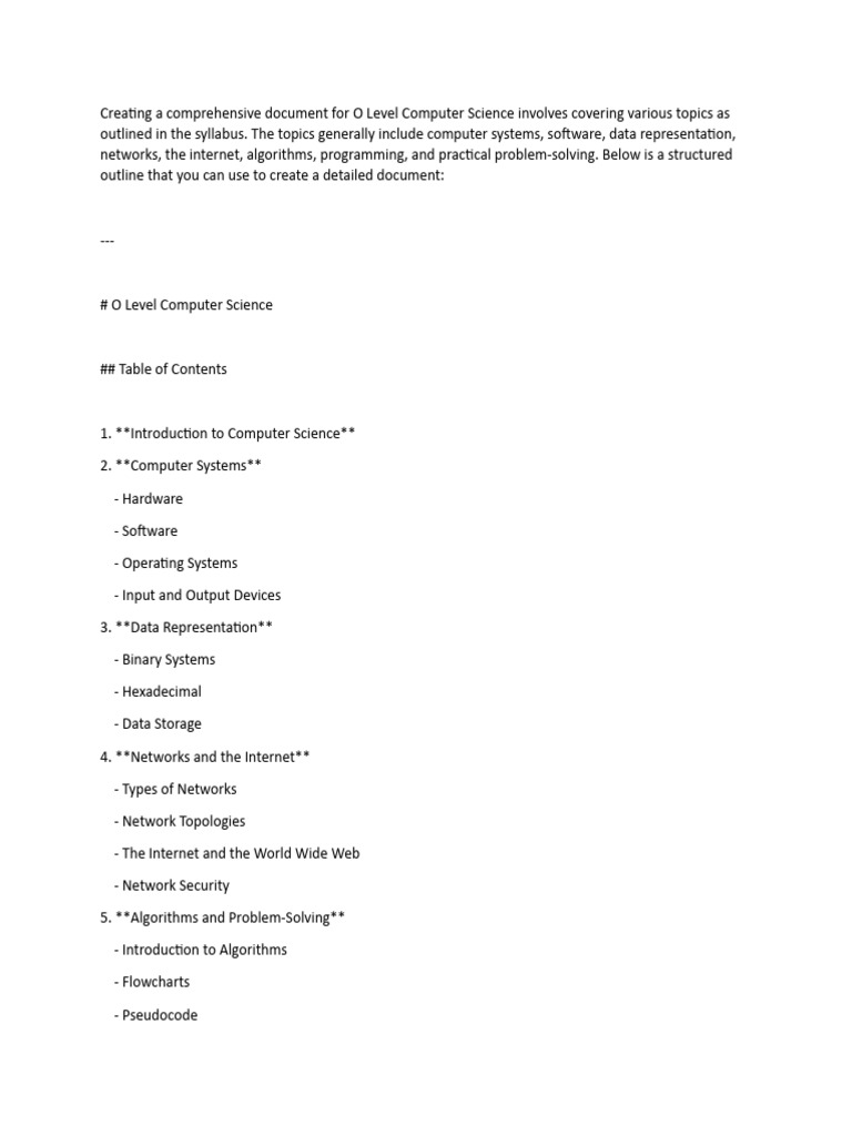 O level | PDF | Computer Network | Computer Programming
