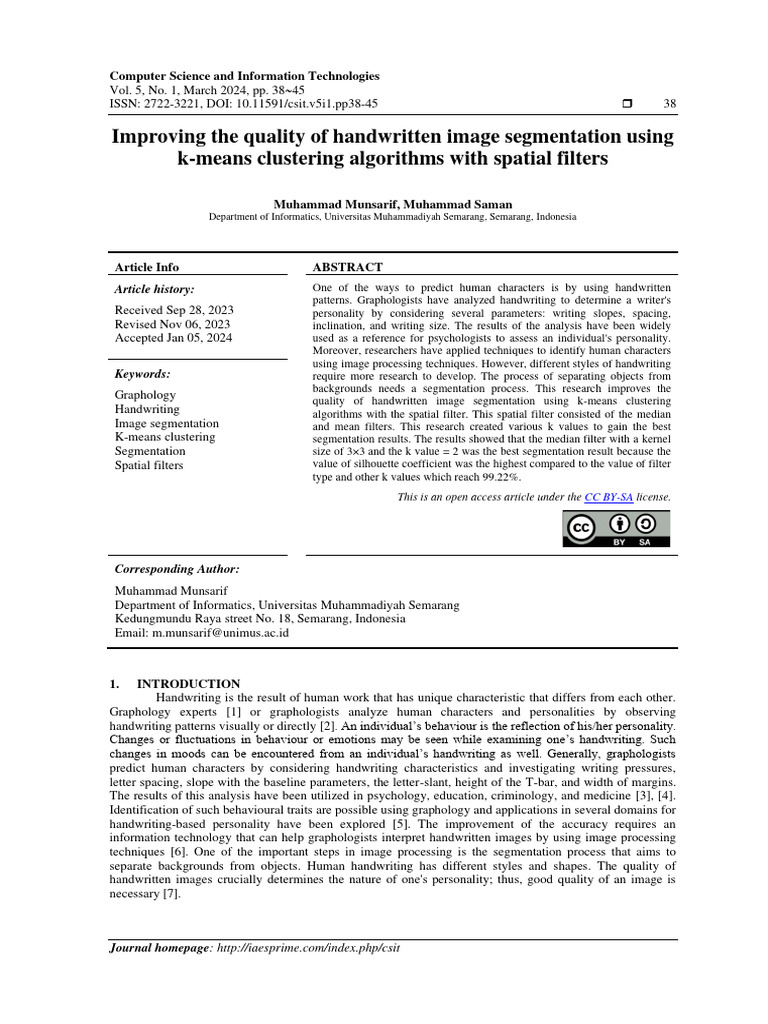 351 1039 1 PB | PDF | Image Segmentation | Cluster Analysis