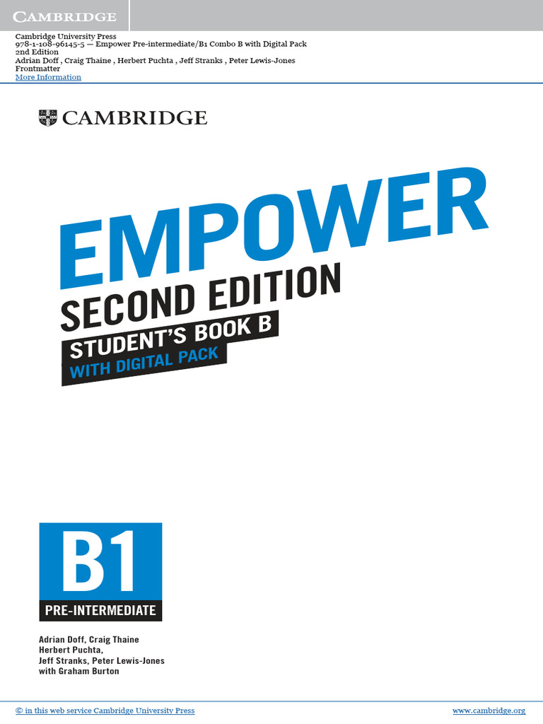 Empower B1 Student's Book B With Digital Pack | PDF | Subject (Grammar ...