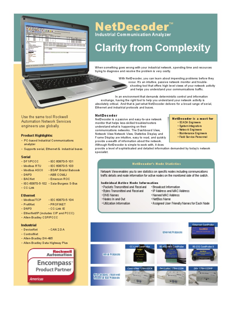 Net Decoder Datasheet | Download Free PDF | Communications Protocols ...