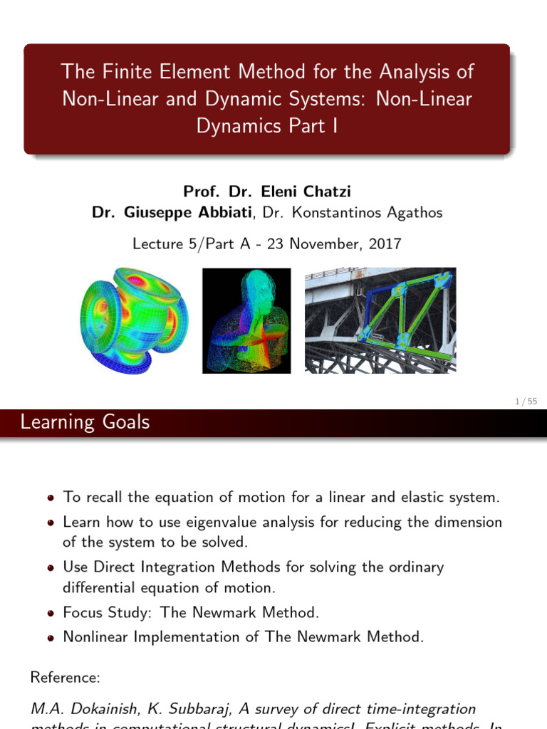 Presentation 05 Dynamics v3 | PDF | Nonlinear System | Eigenvalues And Eigenvectors